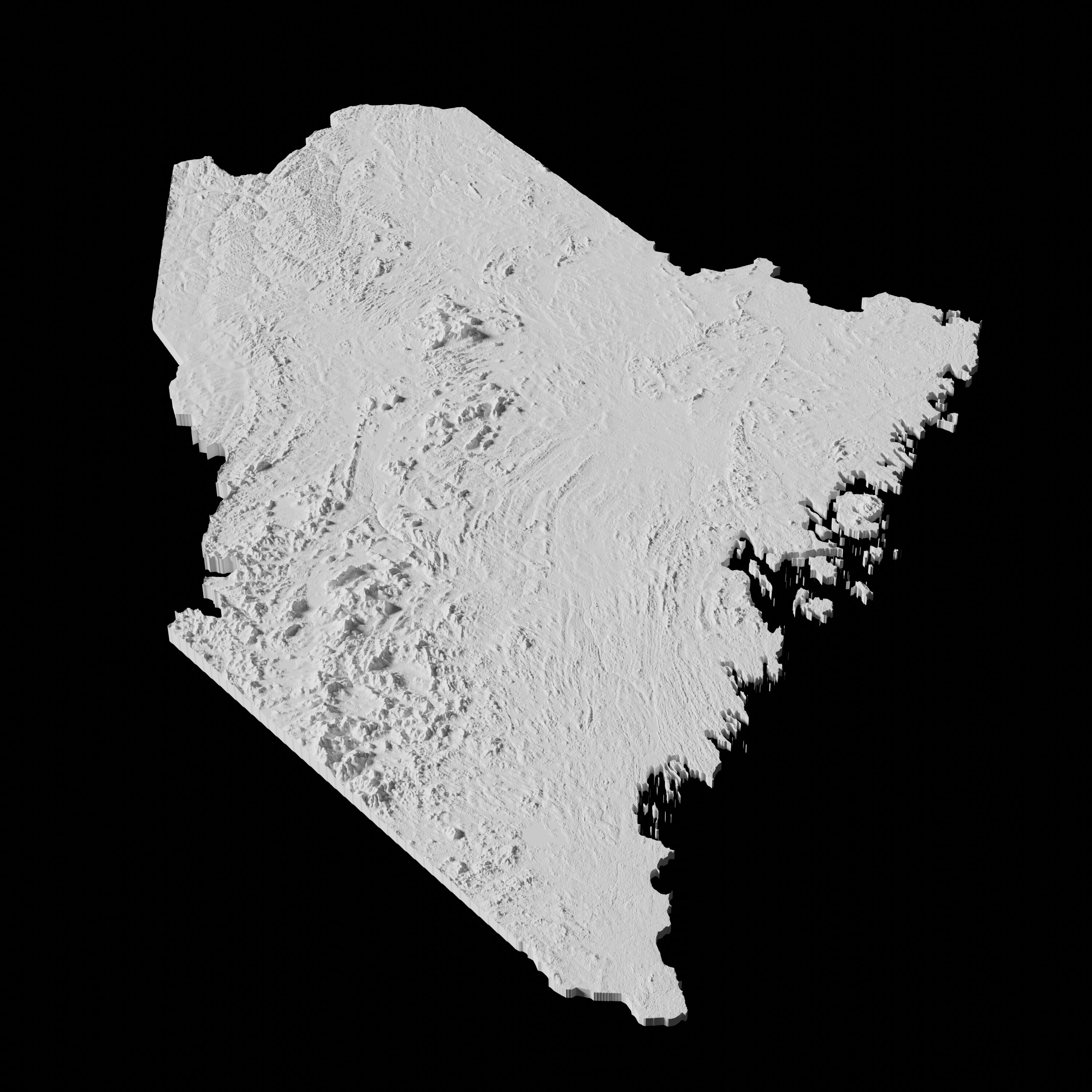 USA State of Maine Topographic Map - 3D Terrain by Codingry