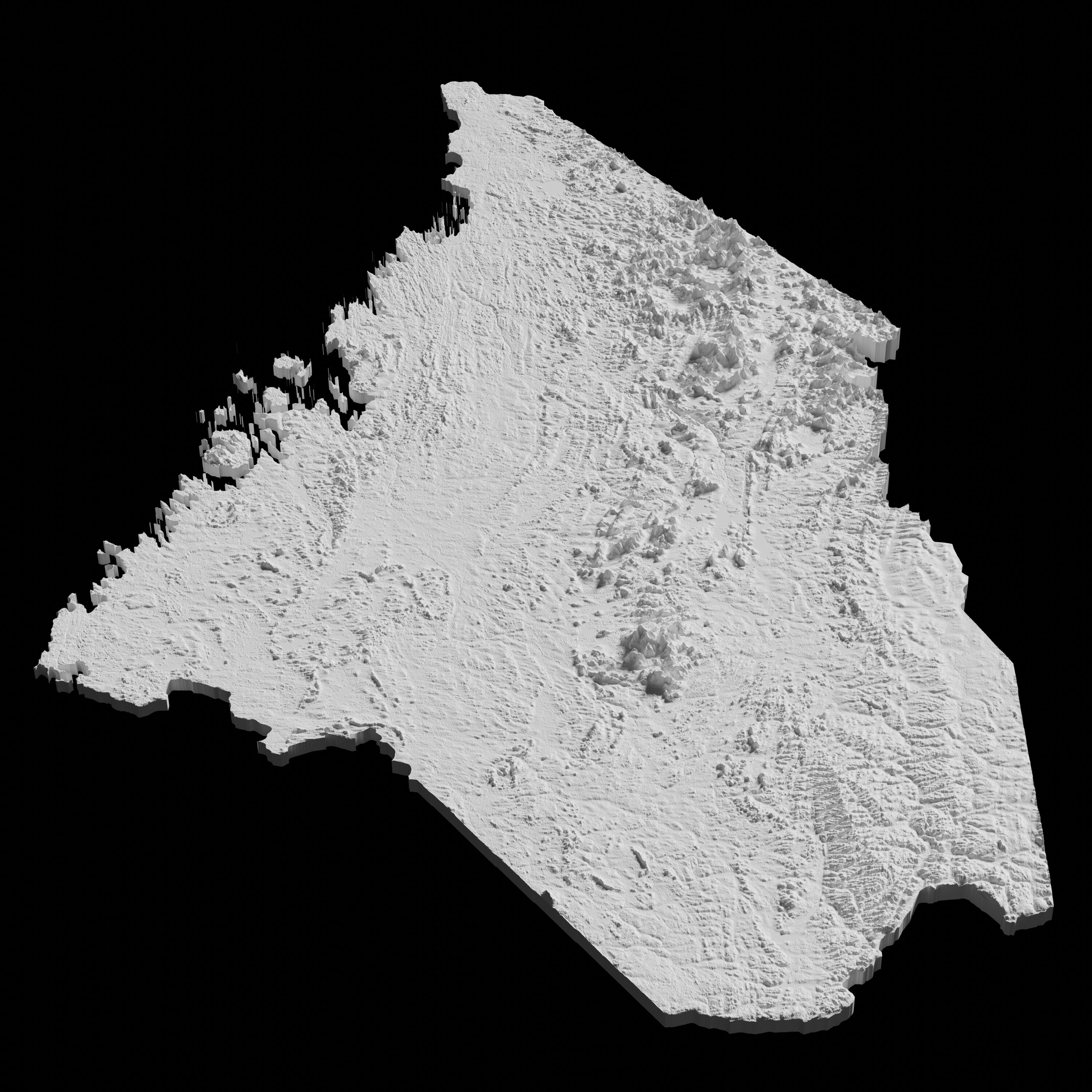 USA State of Maine Topographic Map - 3D Terrain by Codingry