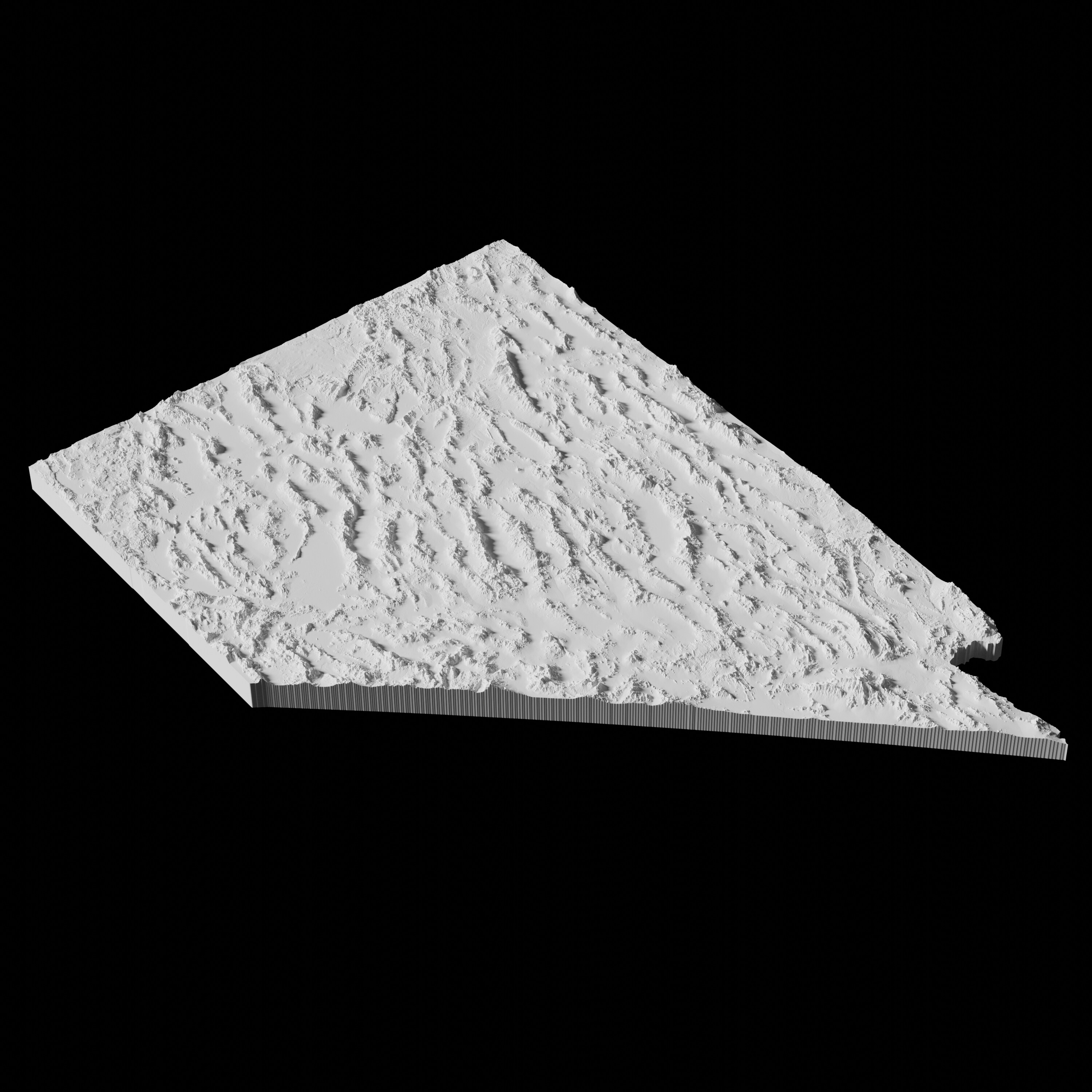 USA State of Nevada Topographic Map - 3D Terrain by Codingry