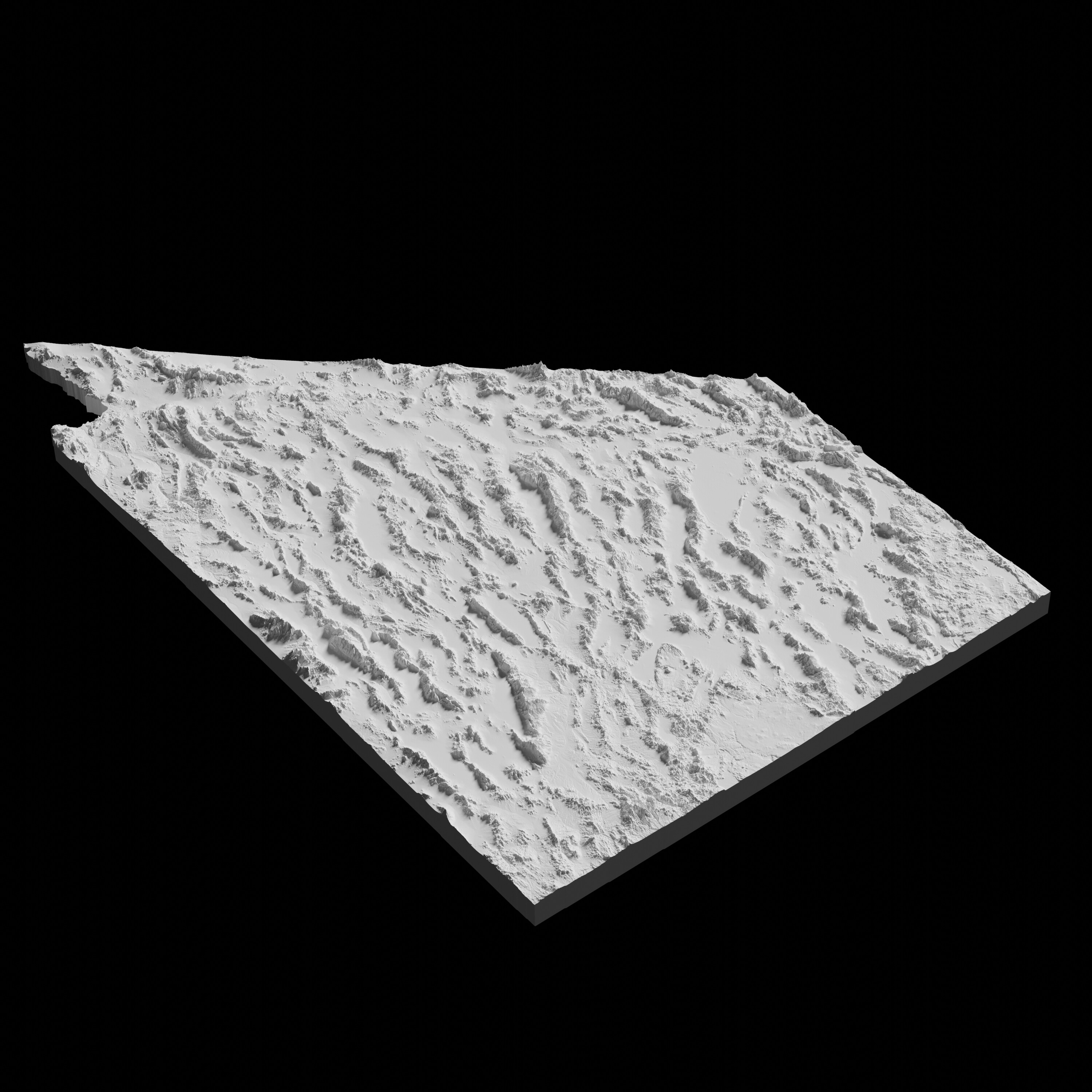 USA State of Nevada Topographic Map - 3D Terrain by Codingry