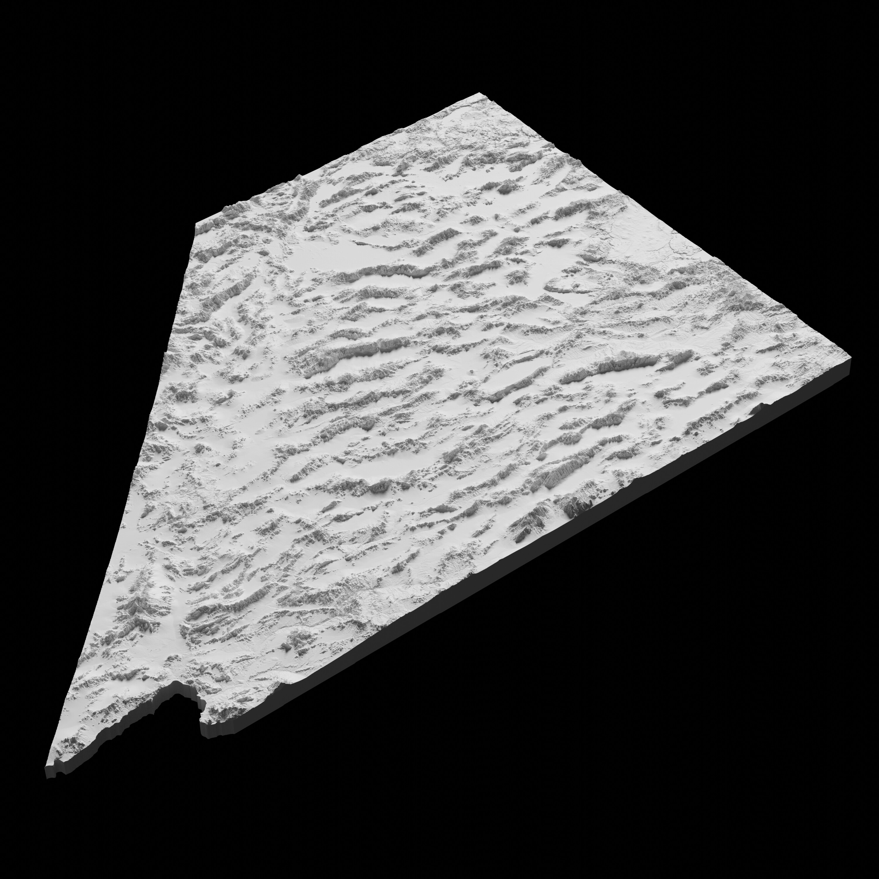 USA State of Nevada Topographic Map - 3D Terrain by Codingry