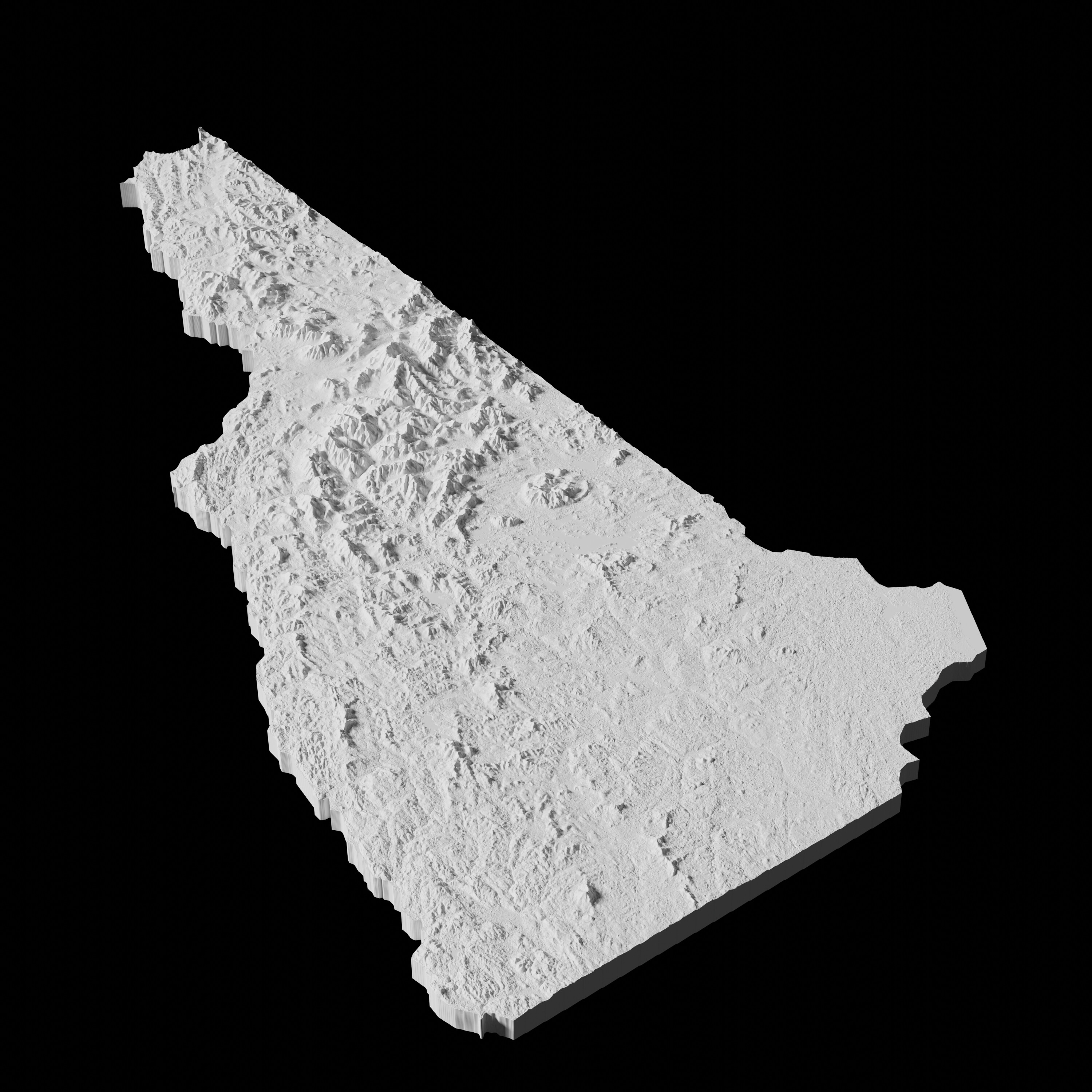 USA State of New Hampshire Topographic Map - 3D Terrain by Codingry