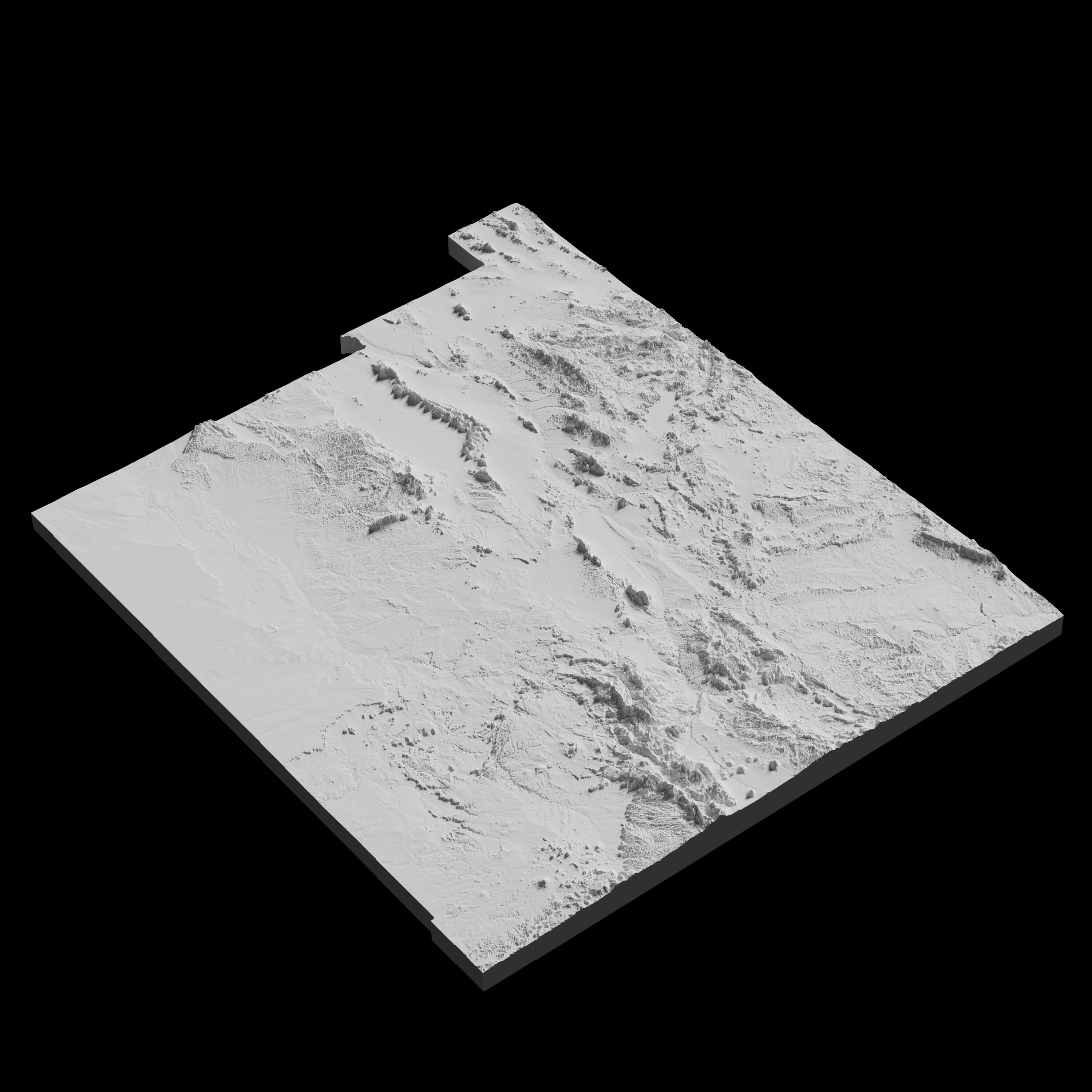 USA State of New Mexico Topographic Map - 3D Terrain by Codingry