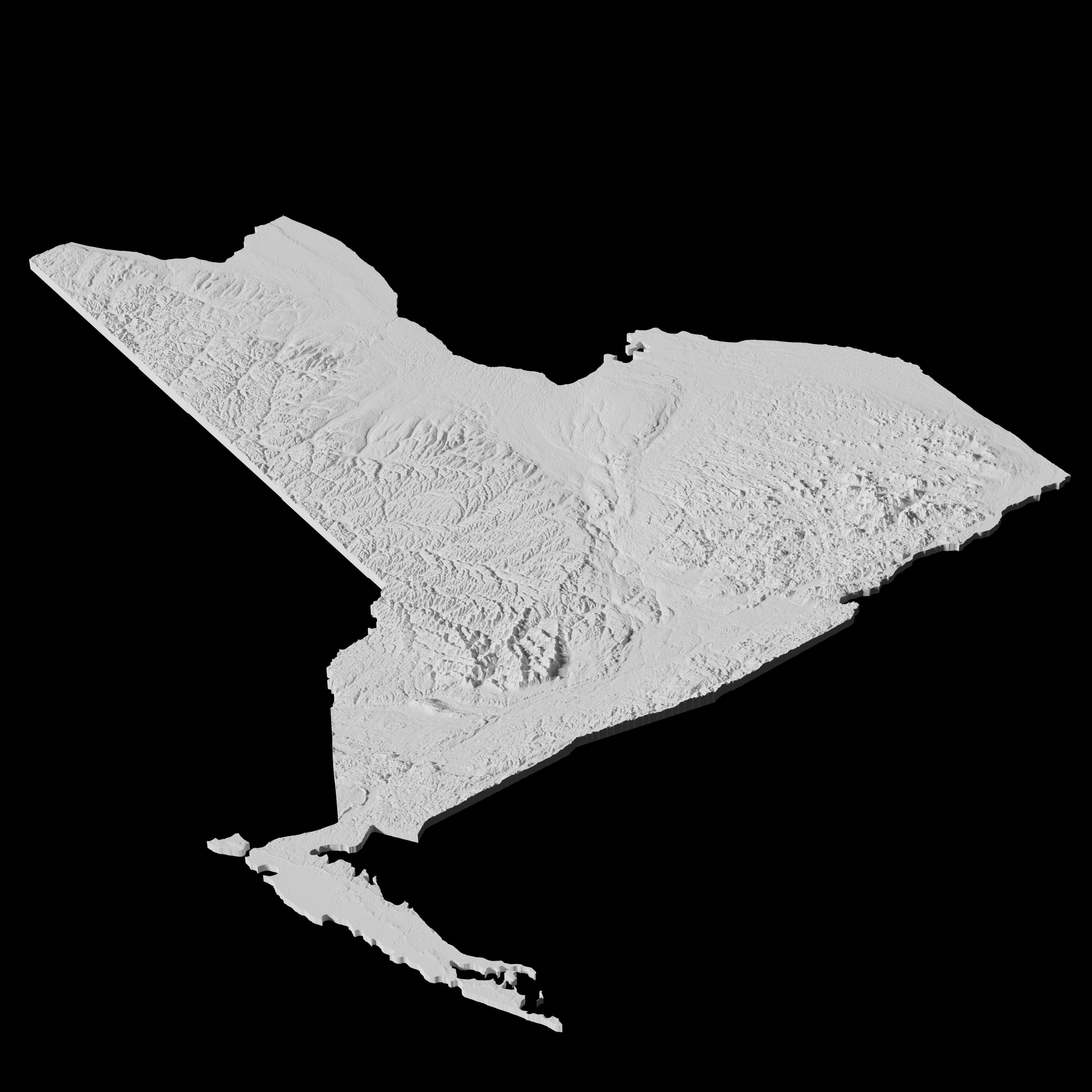 USA State of New York Topographic Map - 3D Terrain by Codingry