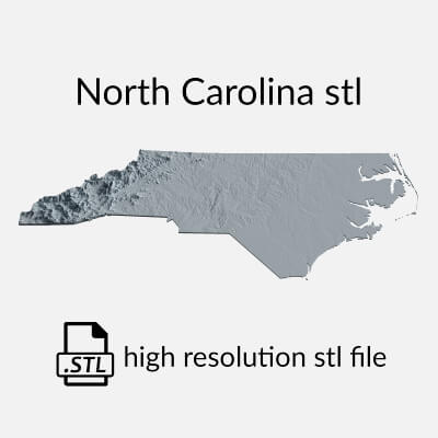 Hi Def Map Of North Carolina Map Of The State Of North Carolina, USA