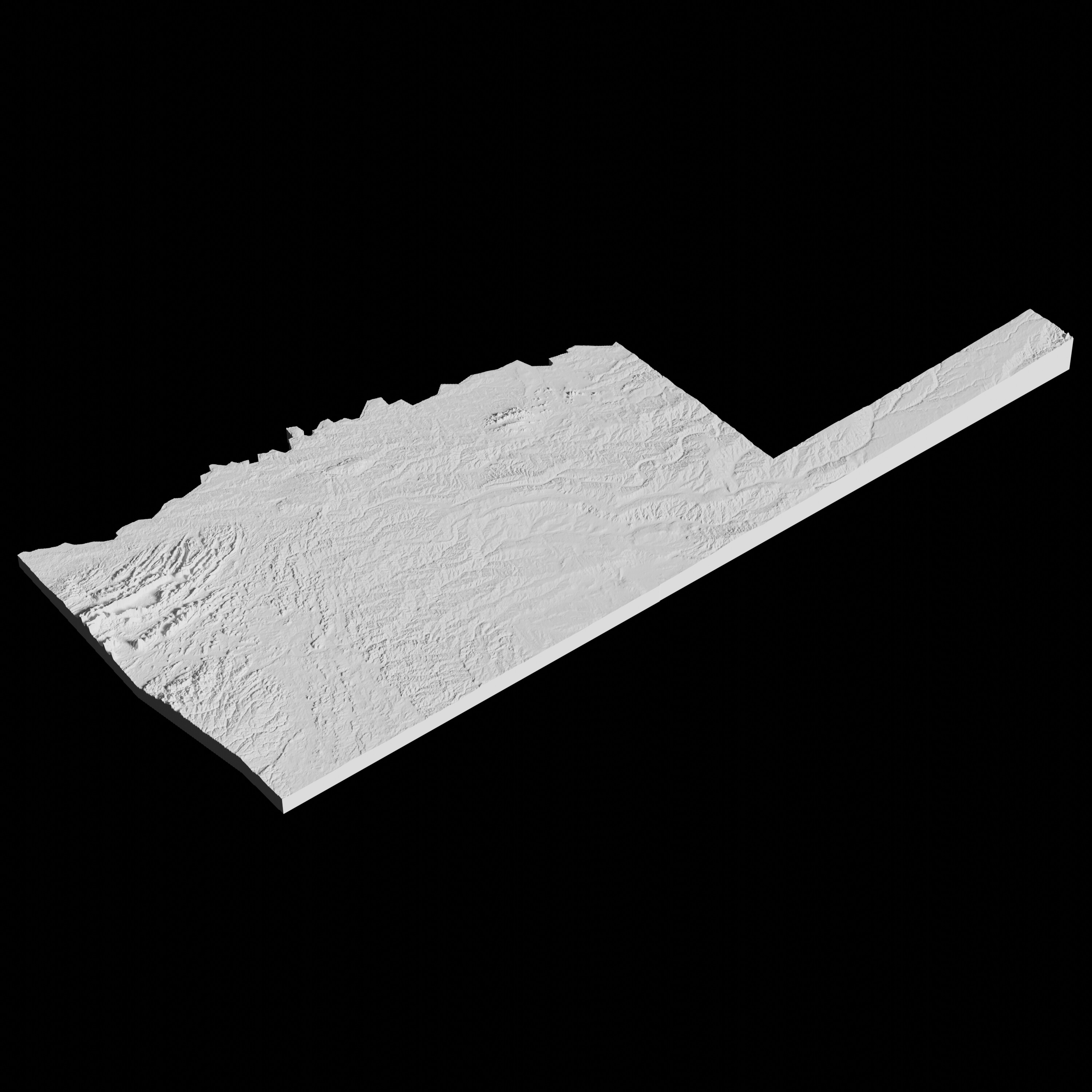 USA State of Oklahoma Topographic Map - 3D Terrain by Codingry