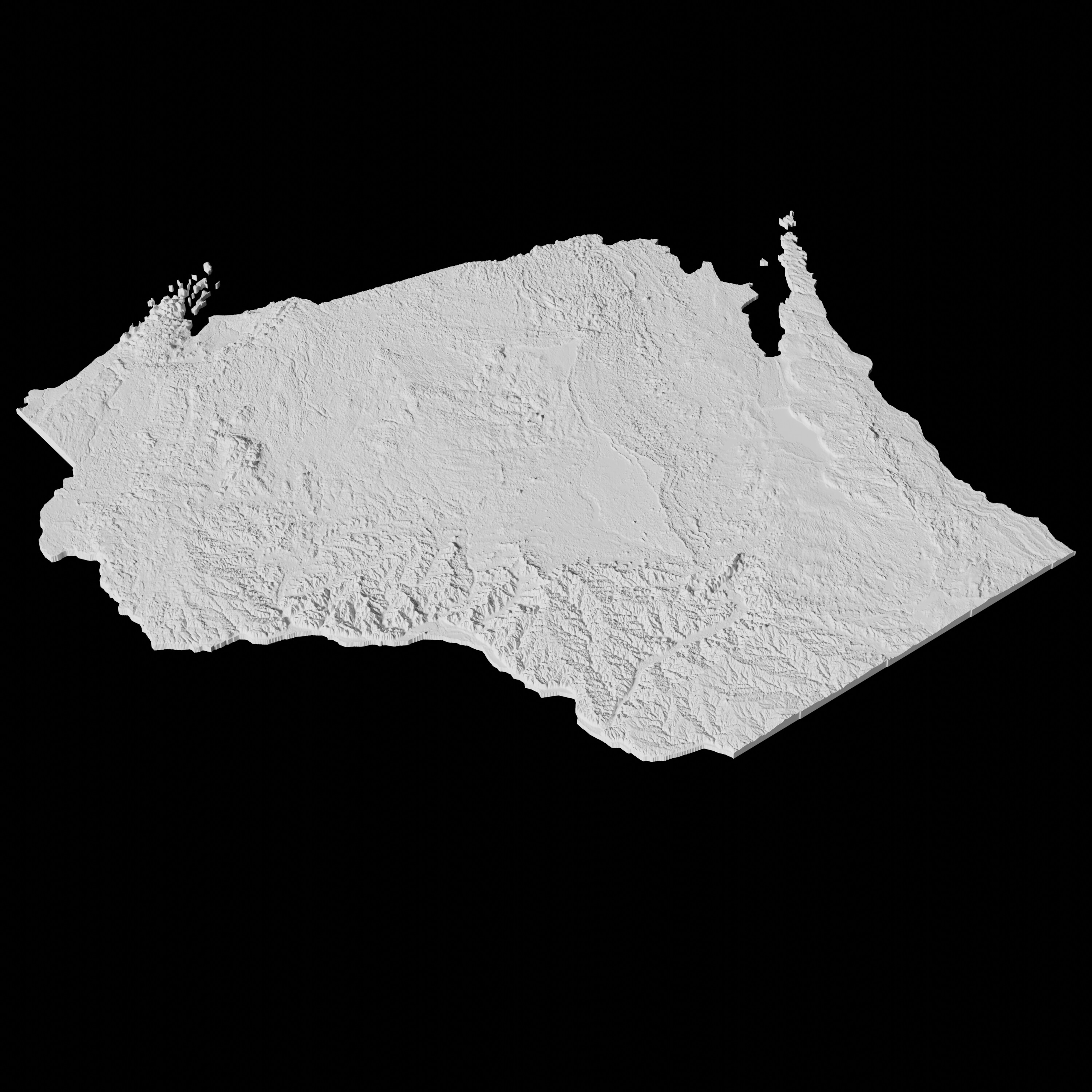 USA State of Wisconsin Topographic Map - 3D Terrain by Codingry