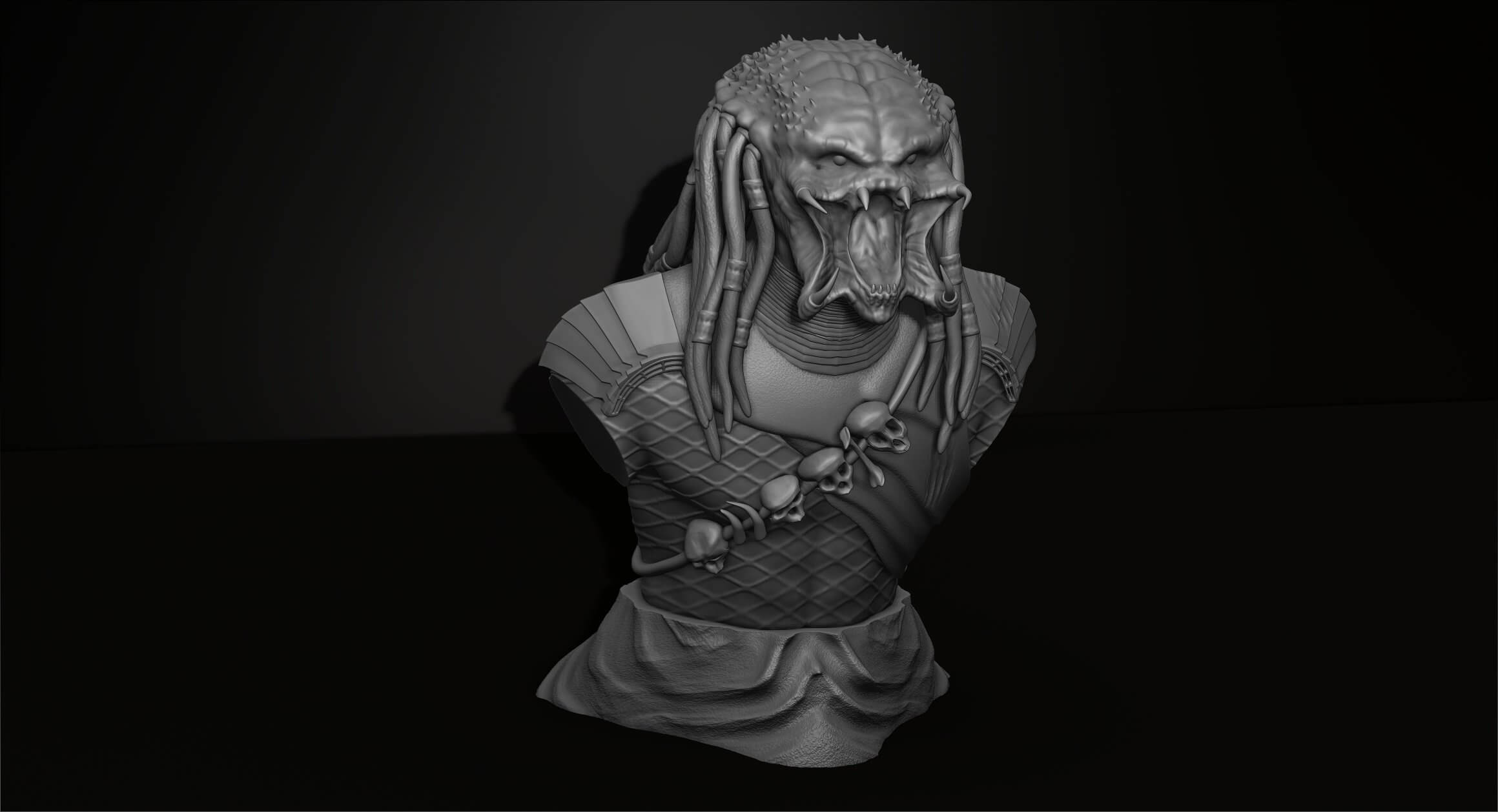 Predator Bust - 3D Model by Cody3D