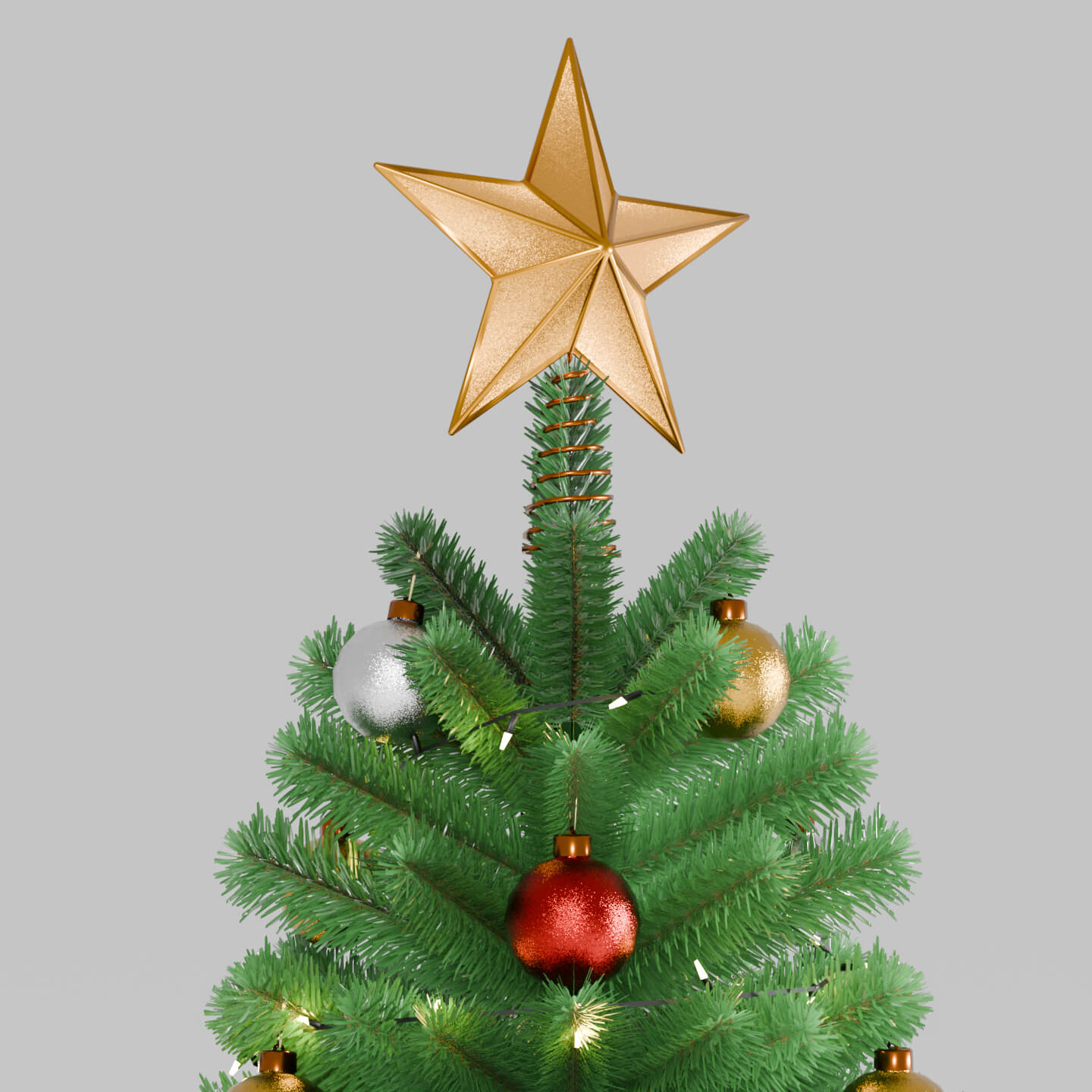 Christmas Tree (With 3 Color Variants) - 3D Model by Coeptum