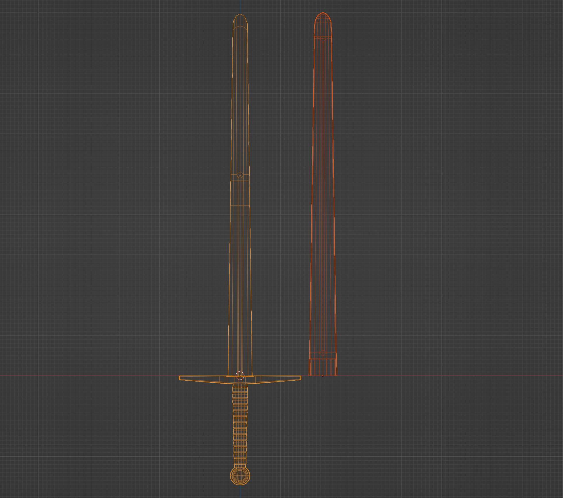Longsword and Scabbard (5 Color Variants) - 3D Model by Coeptum