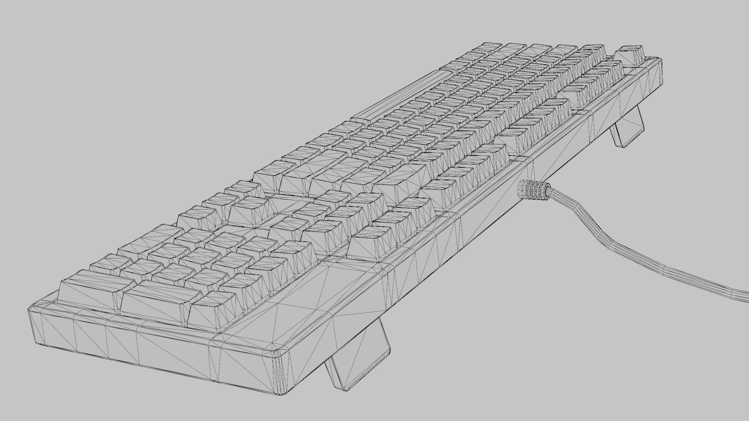 Mechanical Keyboard - 3D Model by Coeptum