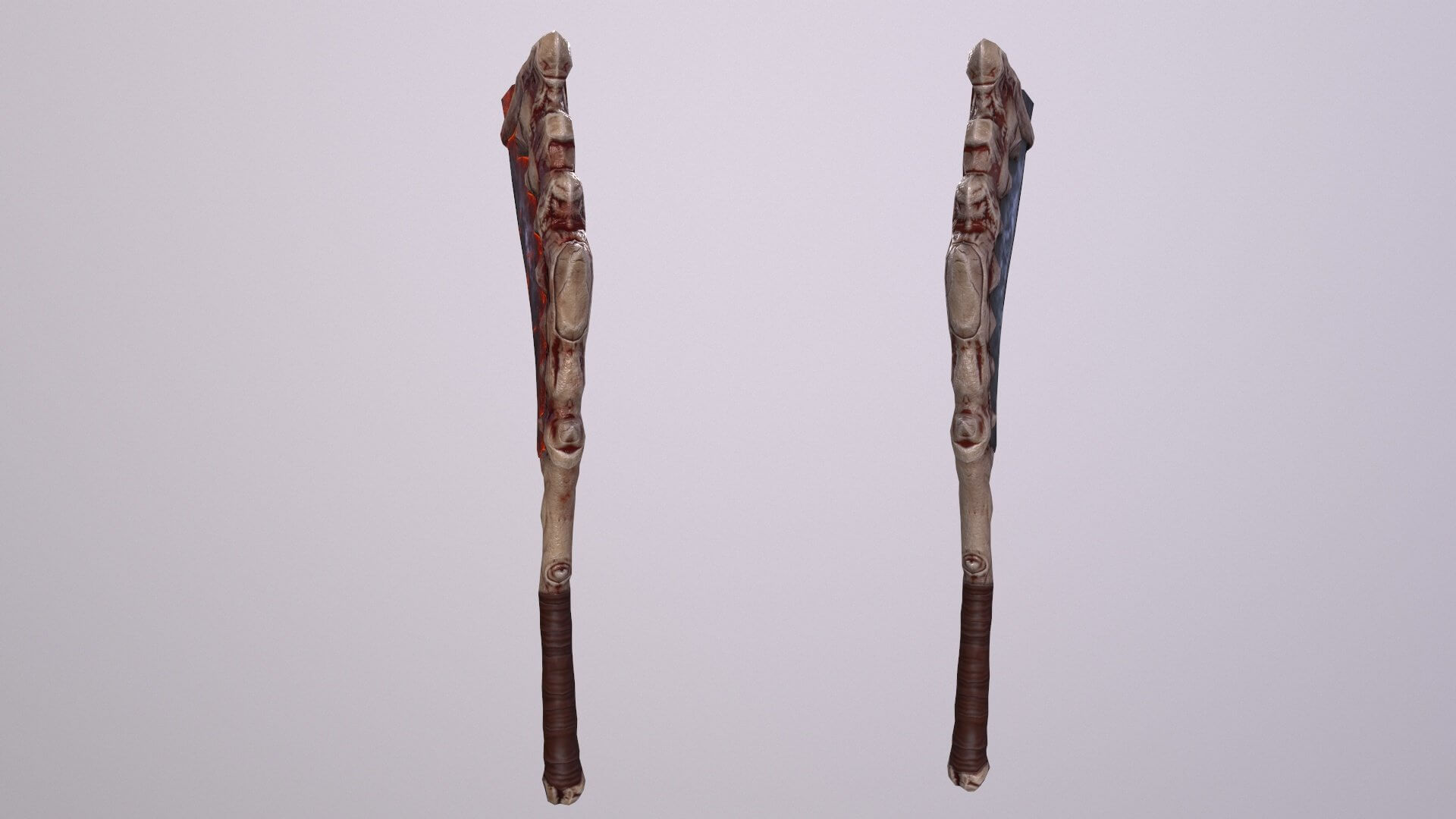 Fantasy Bone Axe - 3D Model by Coffeemill