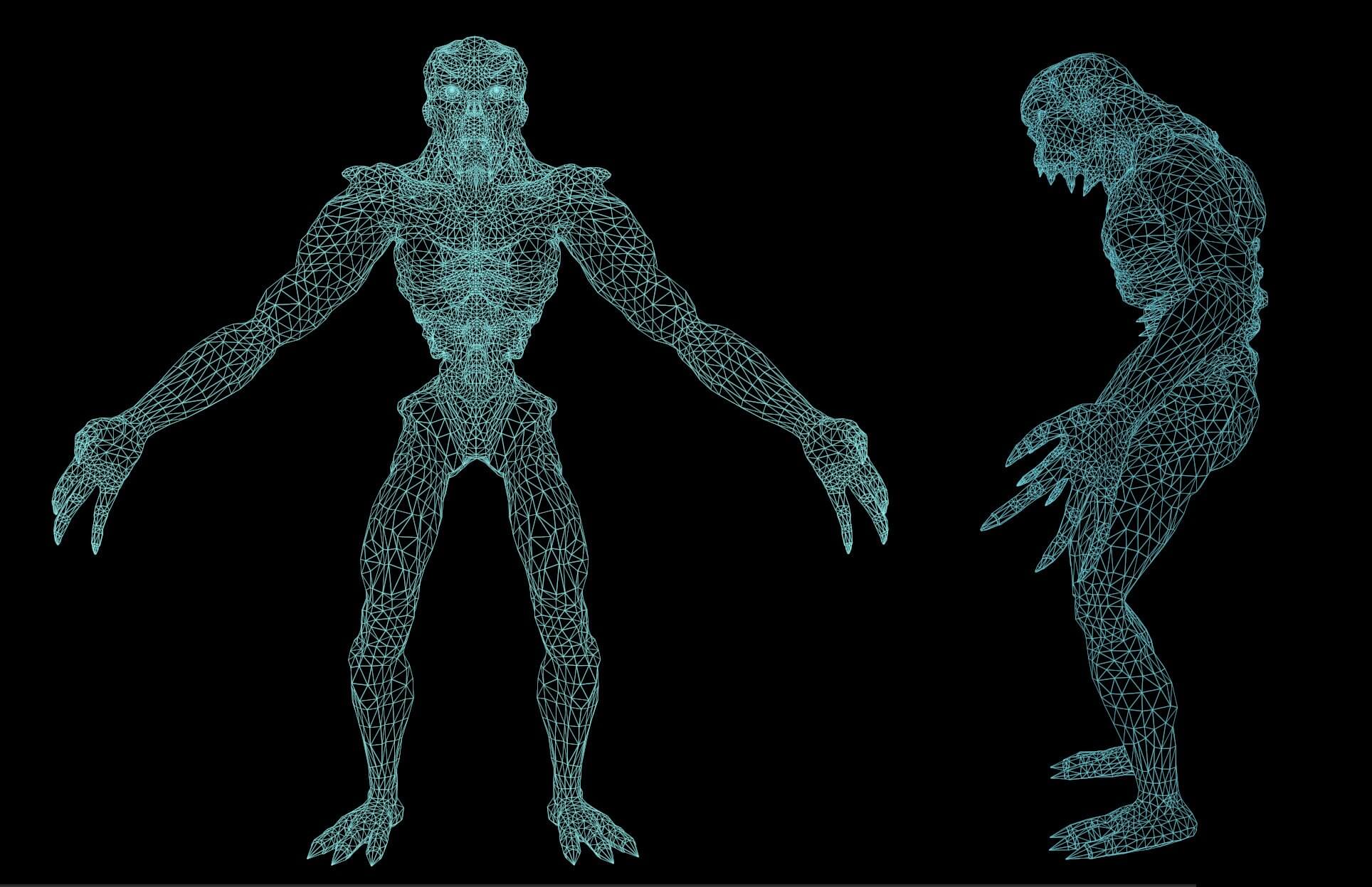 Monster Flesh - 3D Model by Coffeemill