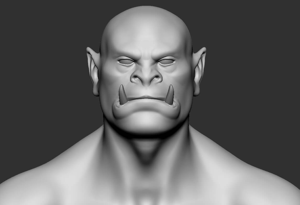 3d Orc Face