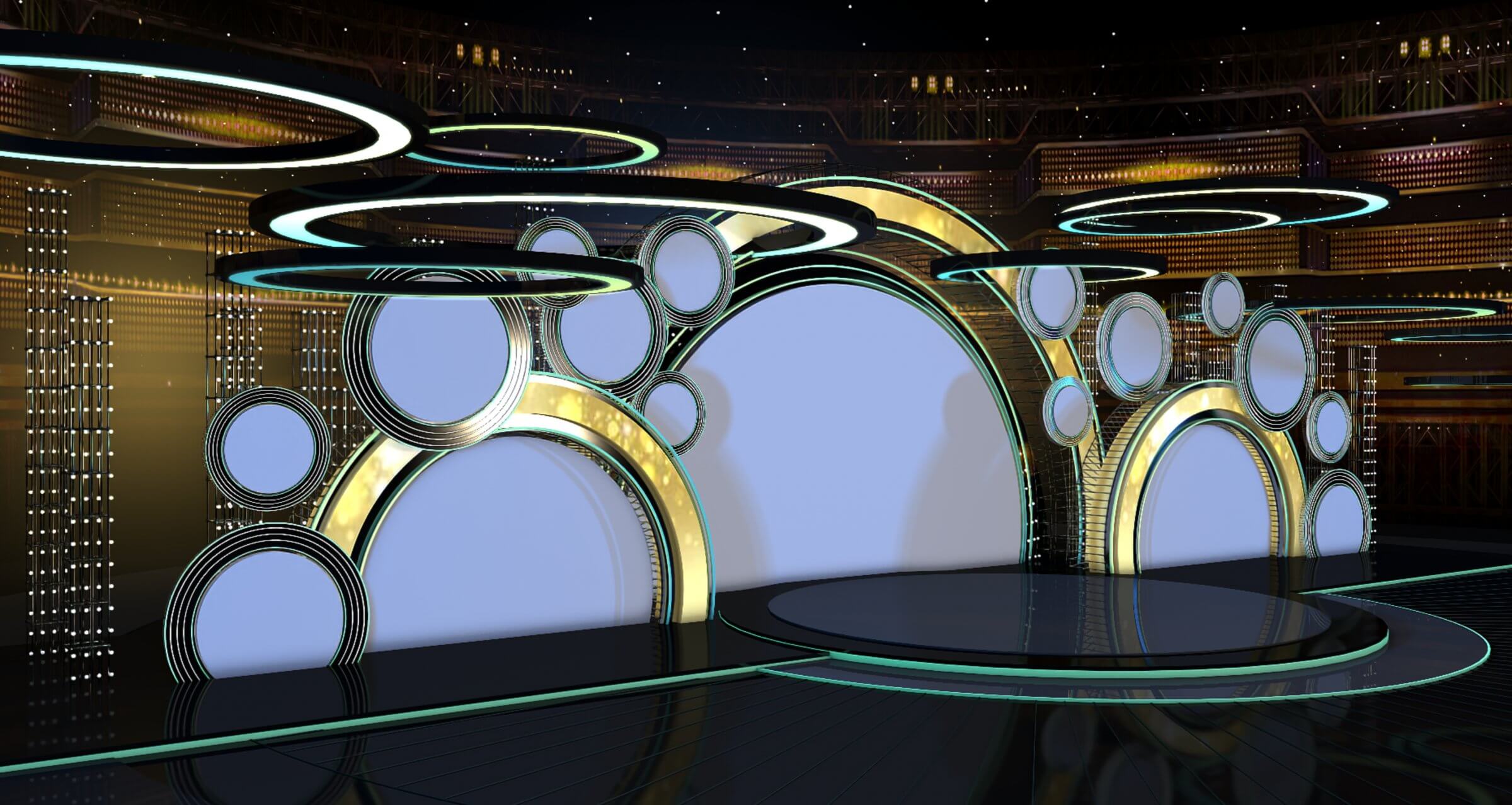 Stage - 3D Model by corinthian100