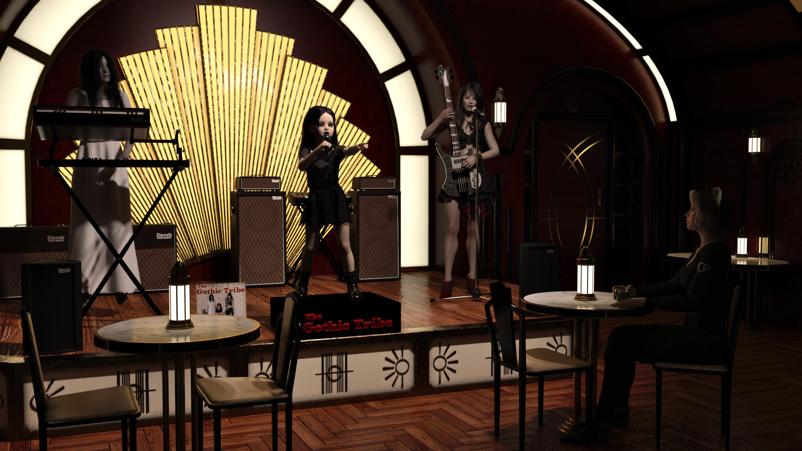 The Gothic Tribe 3D Render, Digital Art by cosmicship