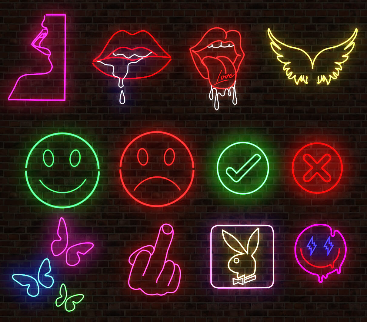 Neon Props Package - Free Daz Content by CozyHell