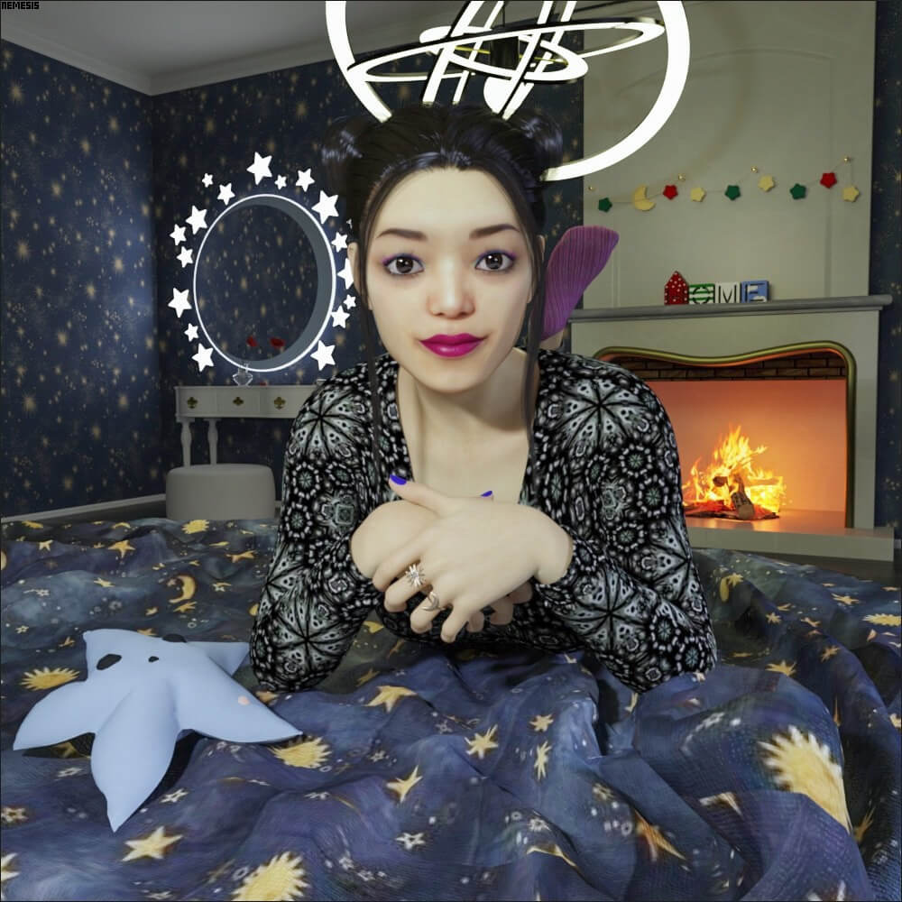 Sorceress's Bedroom - Free Daz Content by CozyHell