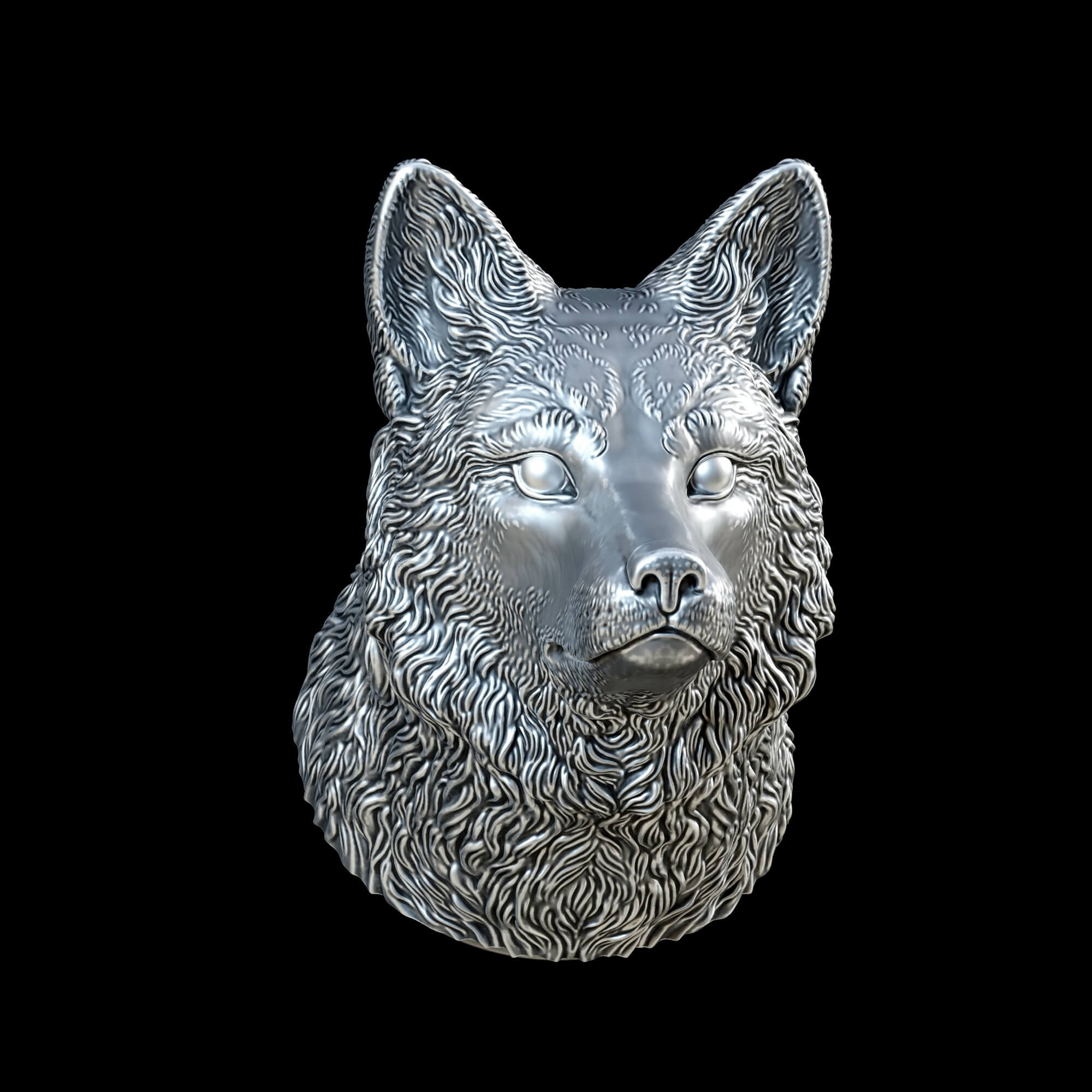 Fox Head - 3D Model by craft3D