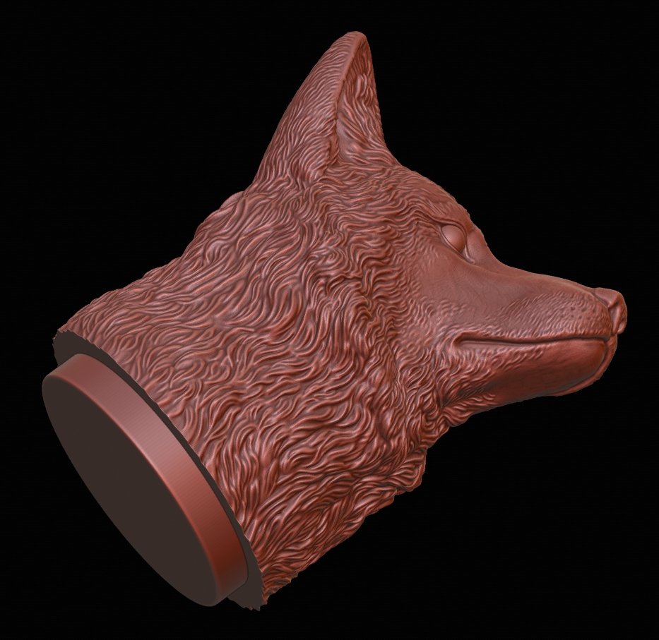 Fox Head - 3D Model by craft3D