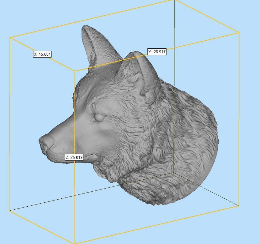 Fox Head - 3D Model by craft3D