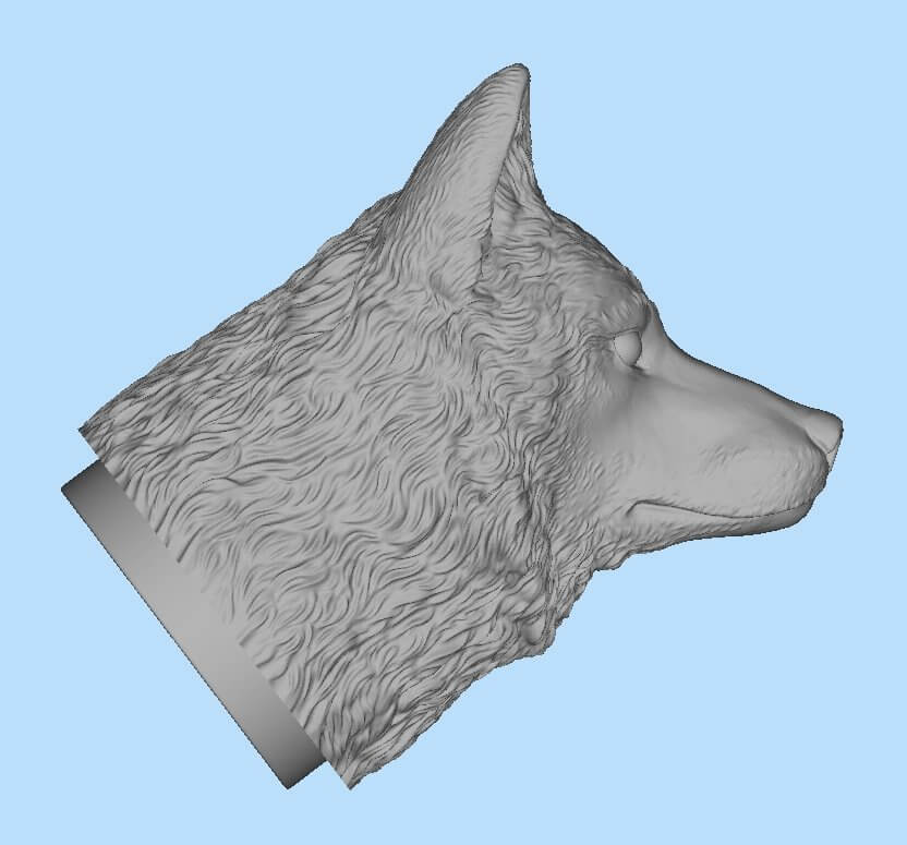 Fox Head - 3D Model by craft3D