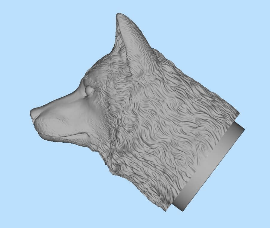 Fox Head - 3D Model by craft3D