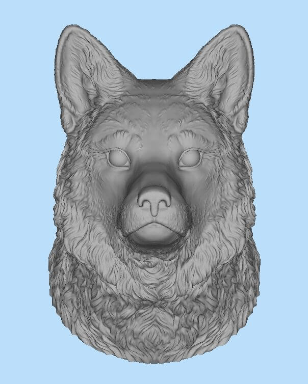 Fox Head - 3D Model by craft3D