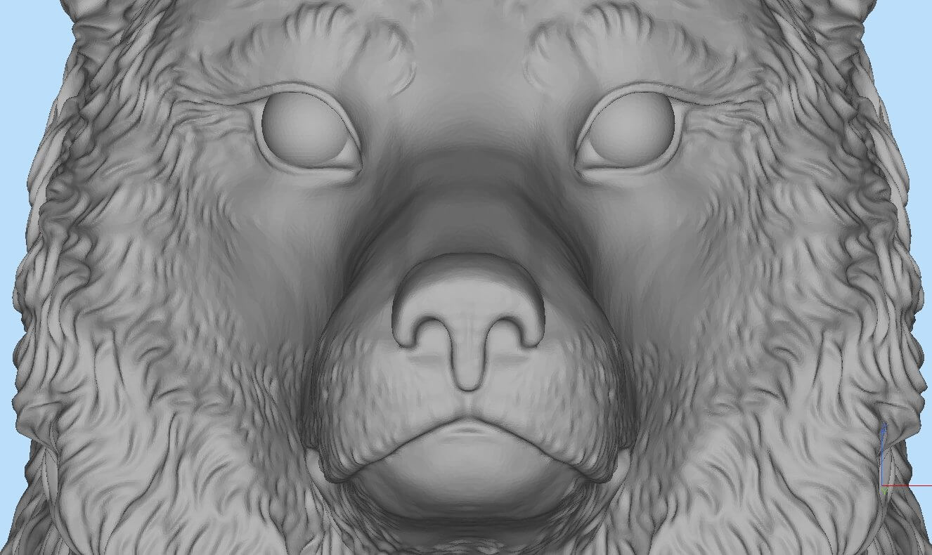 Fox Head - 3D Model by craft3D