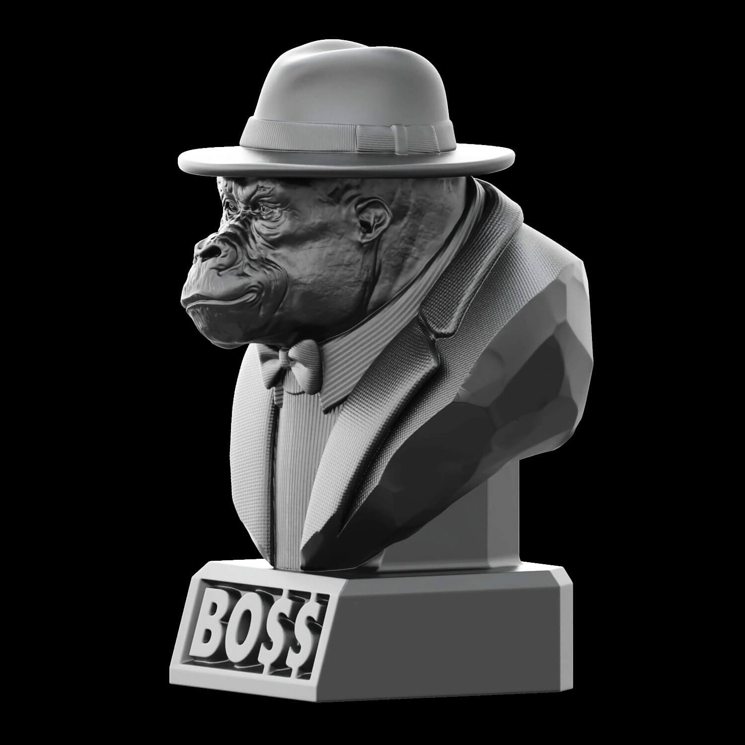 Gorilla Bust BOSS - 3D Model by craft3D