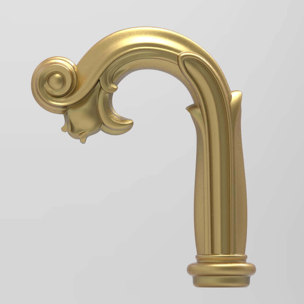 Cane Handle - 3D Model by craft3D