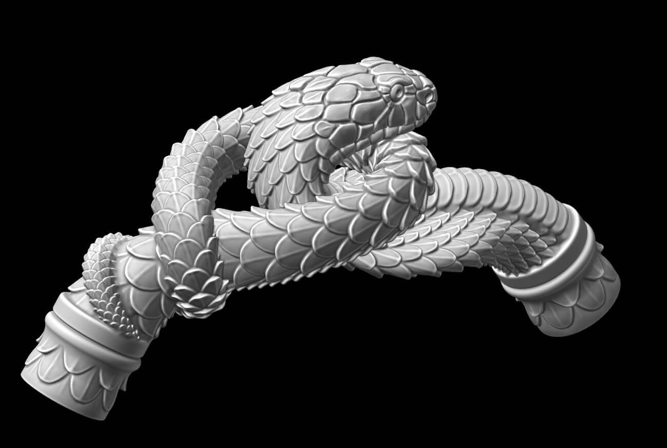 Snake Bracelet - 3D Model by craft3D