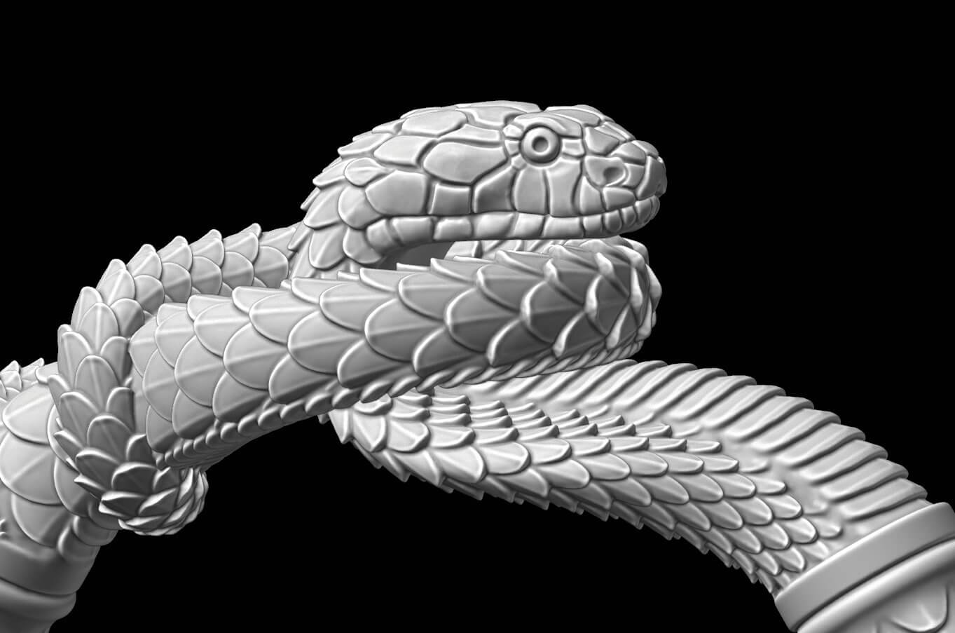 Snake Bracelet - 3D Model by craft3D