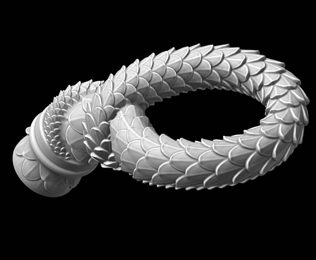 Snake Bracelet - 3D Model by craft3D