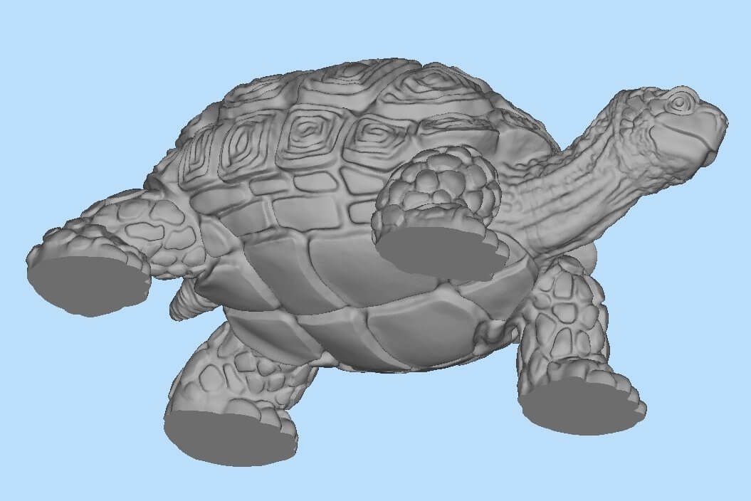 Tortoise Figurine - 3D Model by craft3D