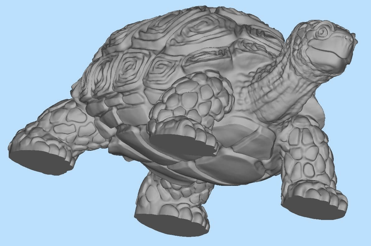 Tortoise Figurine - 3D Model by craft3D