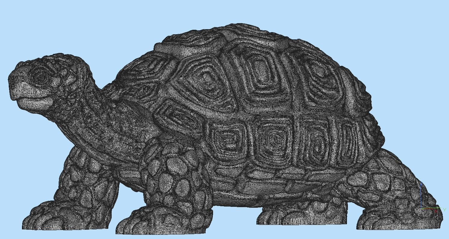 Tortoise Figurine - 3D Model by craft3D