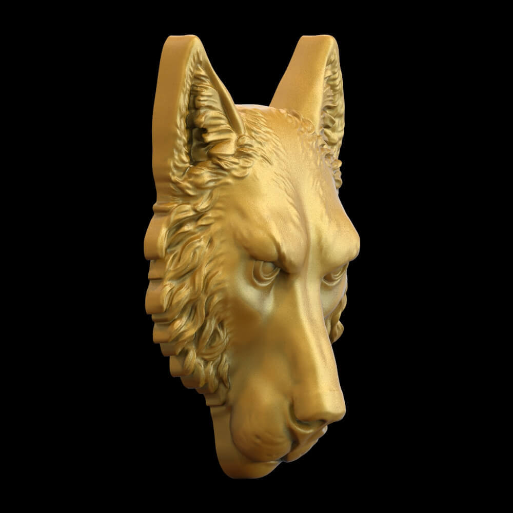 Wolf Head - 3D Model by craft3D