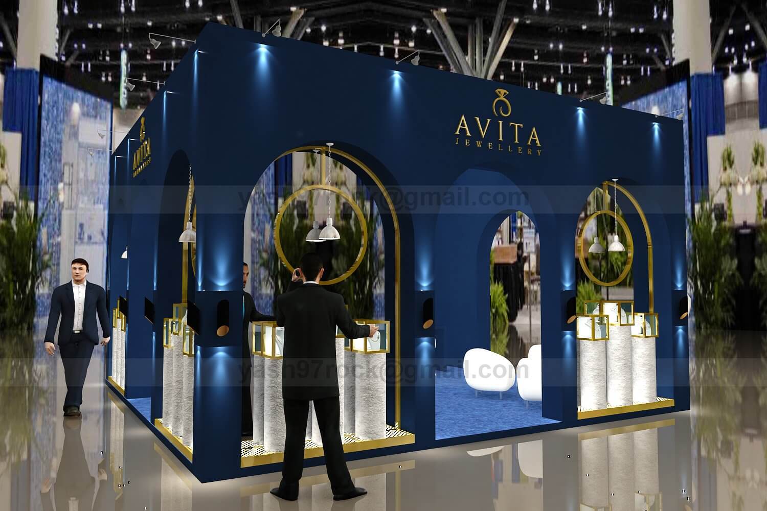 6x6 Exhibition Stand - 3D Model by creative_designer3d