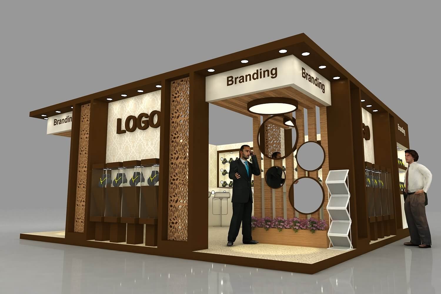 6x6 Jewellery Exhibition Booth - 3D Model by creative_designer3d