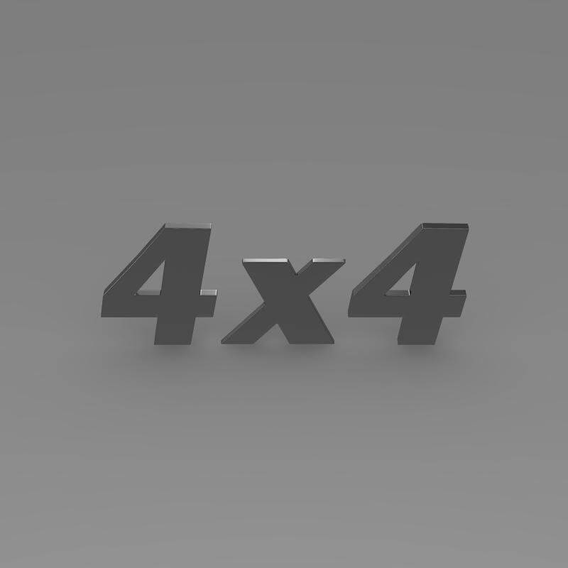 4x4 Logo - 3D Model by Creative Idea Studio