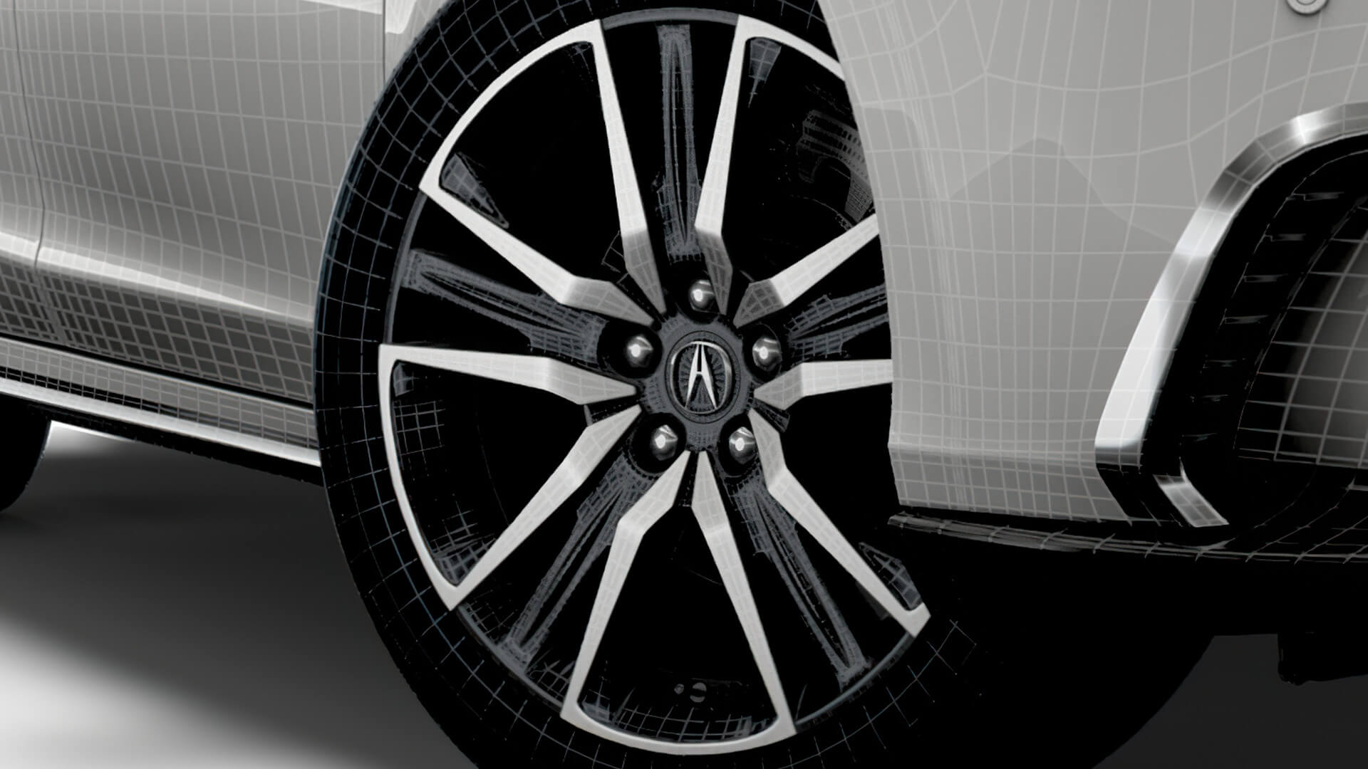 Acura RLX SH AWD 2021 Wheel - 3D Model by Creative Idea Studio
