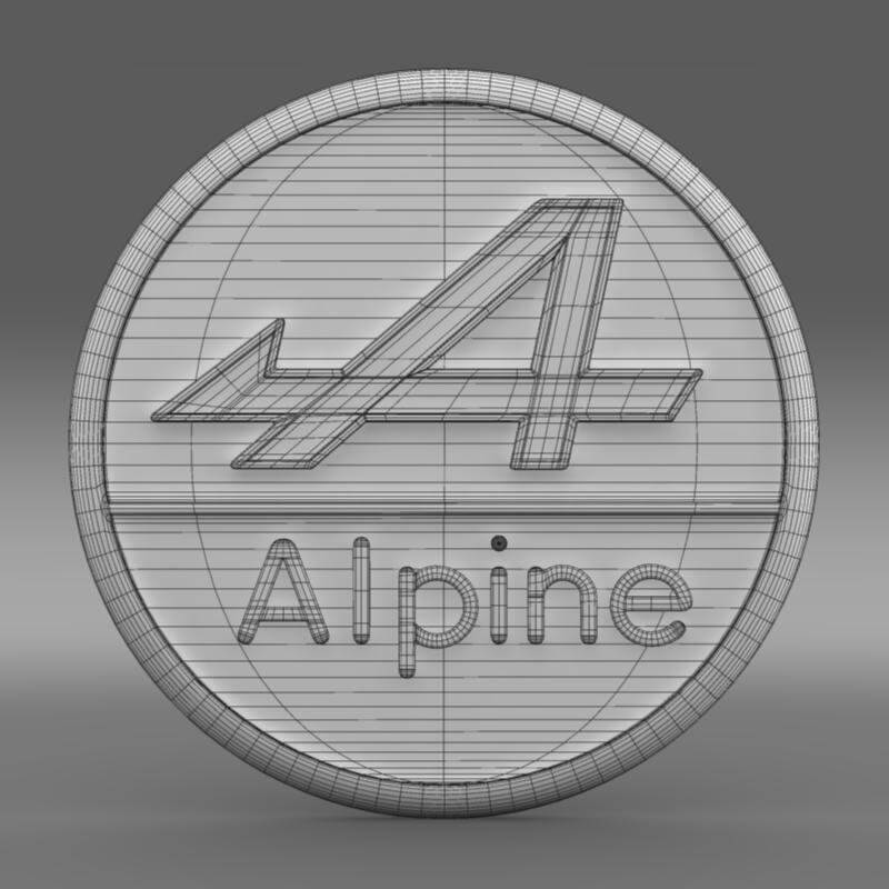 Alpine Logo - 3D Model by Creative Idea Studio
