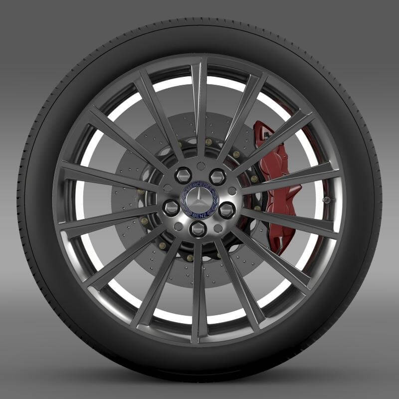 AMG Mercedes Benz S 350 Wheel - 3D Model by Creative Idea Studio