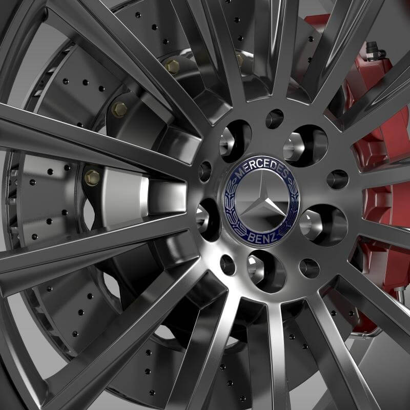 AMG Mercedes Benz S 350 Wheel - 3D Model by Creative Idea Studio