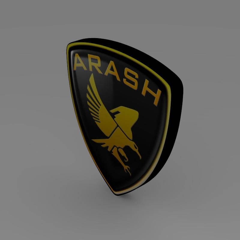 Arash Logo - 3D Model by Creative Idea Studio