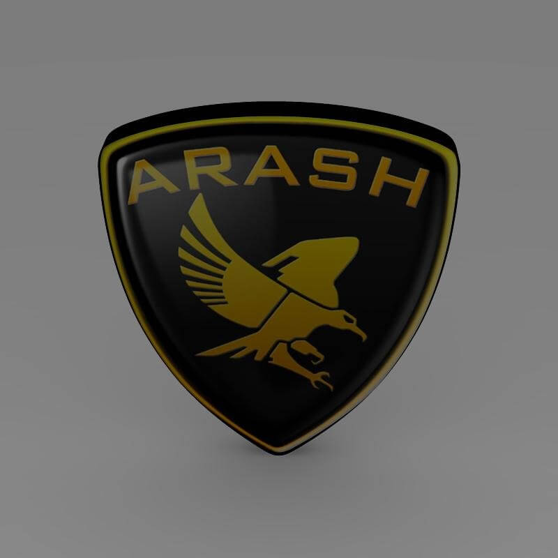 Arash Logo - 3D Model by Creative Idea Studio