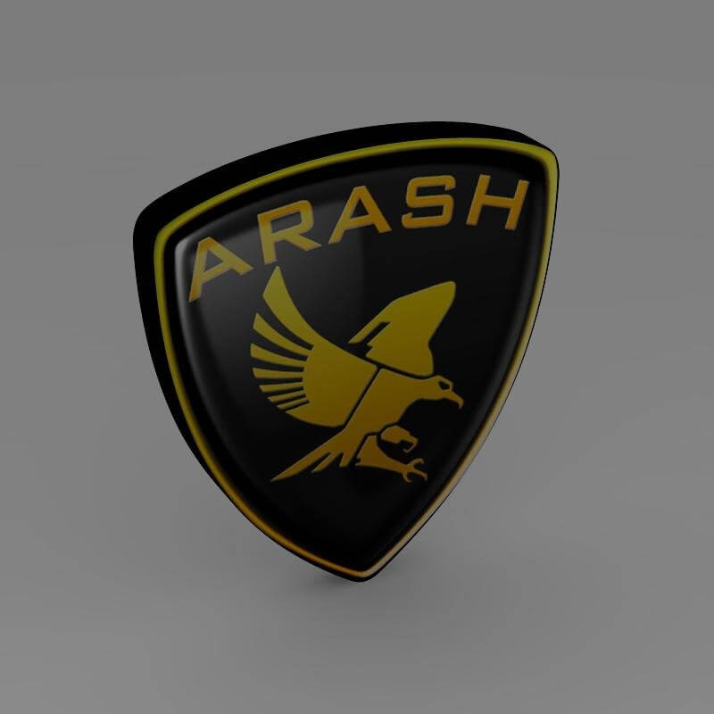 Arash Logo - 3D Model by Creative Idea Studio
