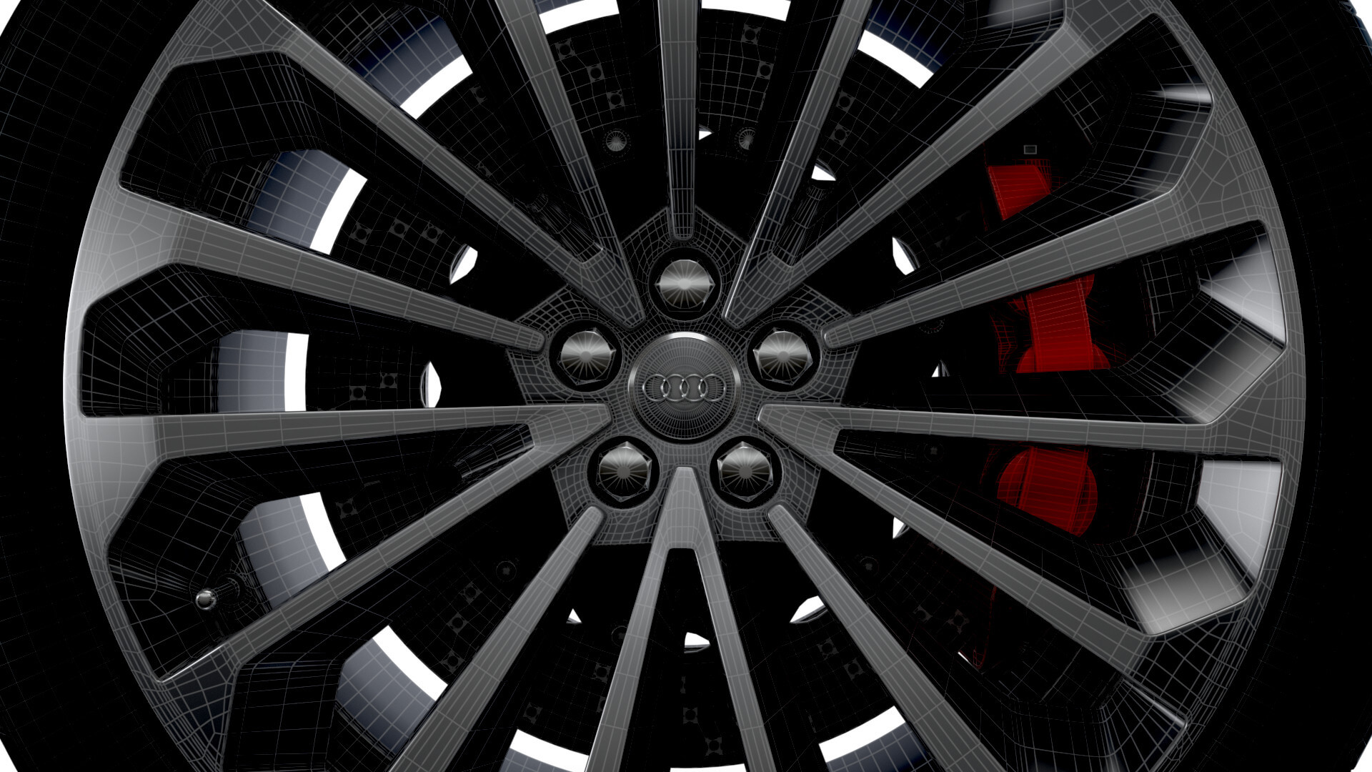 Audi E Tron Wheel - 3D Model by Creative Idea Studio