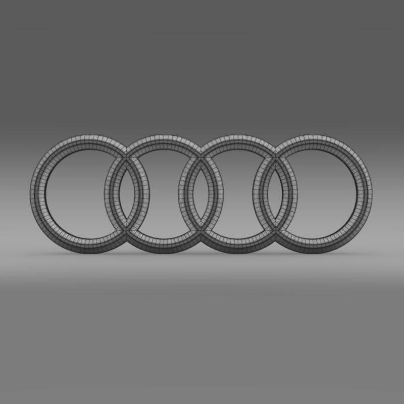 Audi Logo - 3D Model by Creative Idea Studio